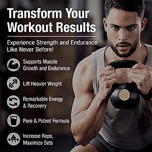 German Creatine - Pure Creapure Micronized Creatine Monohydrate Powder, Promotes Muscle Growth, Increase Muscle Mass, Enhance Strength, 99.99% Purity, 3rd Party Tested, 270g (54 Servings)