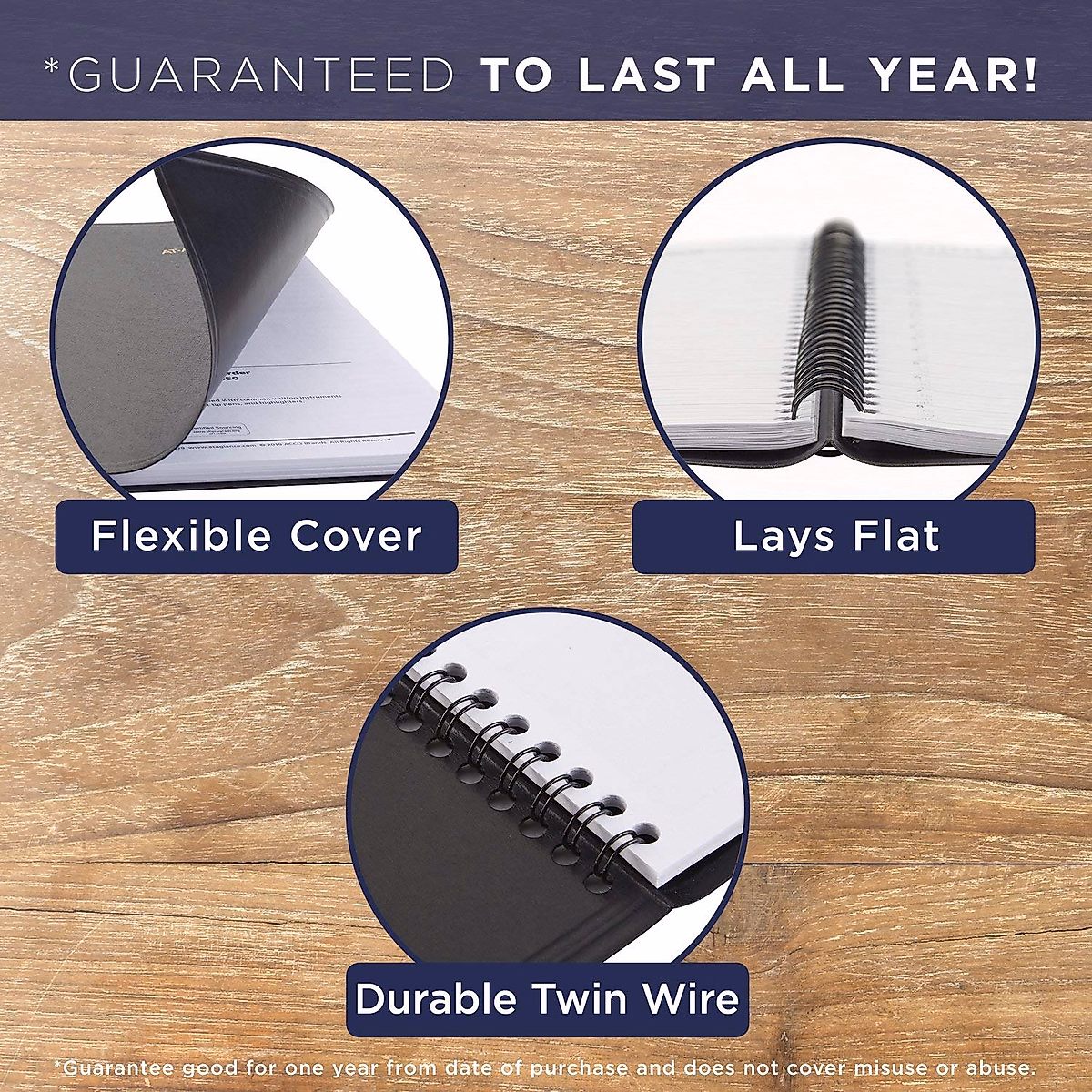 AT-A-GLANCE Academic Planner 2021-2022, AT-A-GLANCE Monthly Planner, 8" x 12", Large, for School, Teacher, Student, DayMinder, Black (AY200)