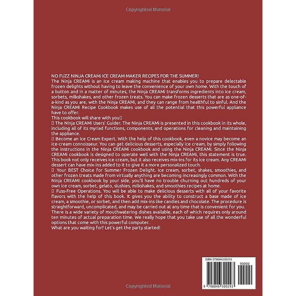 Ninja CREAMi Recipe Cookbook: 1000 Days Effortless Fun And Yummy Homemade Ice Cream, With Mix-Ins, Milkshake, Sorbet, Gelato & Smoothie Recipes For Beginners And Advanced Users.