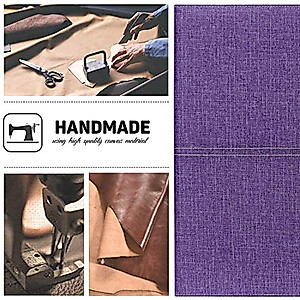 Toplive Padfolio 3 Ring Binder (1'' Round Ring) Business Portfolio Folder for Interview, Conference and Presentation, Purple