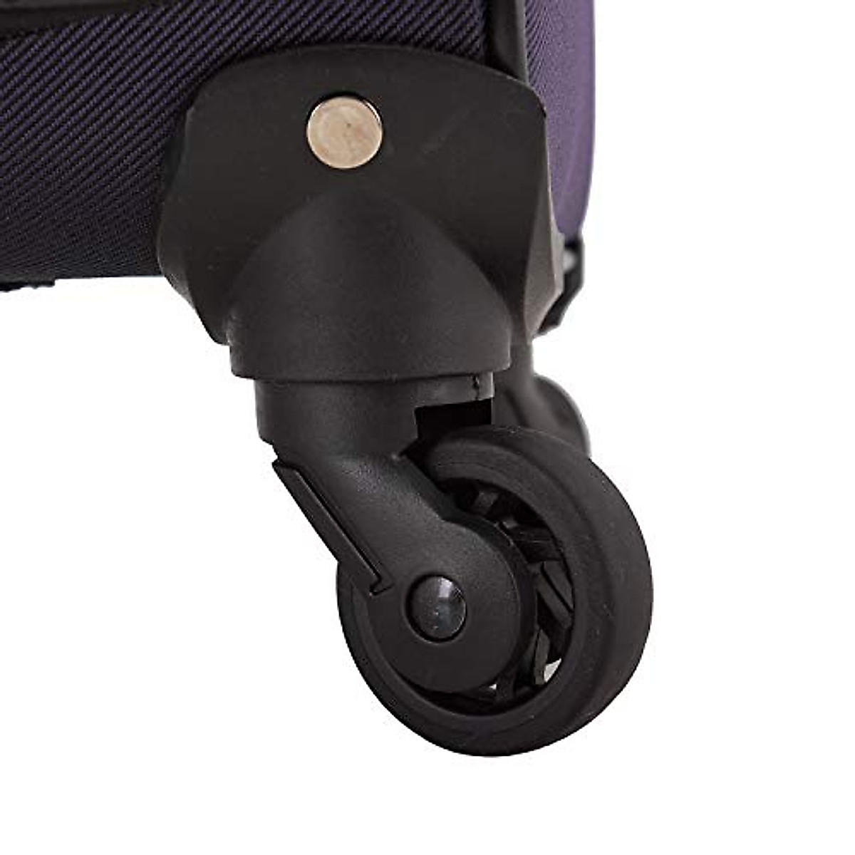 U.S. Traveler Aviron Bay Expandable Softside Luggage with Spinner Wheels, Purple, 30-Inch