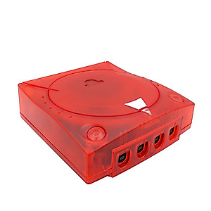 Kingjinglo Storage Case for Se-ga Dreamcast Game Shell Box Protectors Case Replacement Accessories Game Console Box, Red