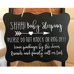 Shhh! Sleeping Baby Sign-Baby Sleeping Sign-Sleeping Baby Sign-No Soliciting Sign