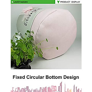 LANGYASHAN Laundry Basket Canvas Collapsible Organizer Storage Basket for Boys Girls Laundry Hamper Toy Bins Gift Baskets Bedroom Clothes Children Nursery (Pink Lace)