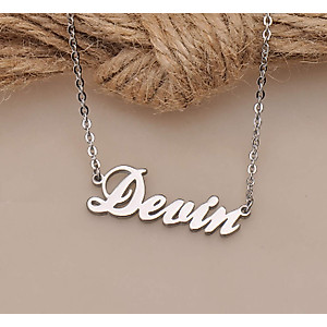 GR859C Custom Made Any Name Necklace Cobi Stainless Steel Jewelry for Mother