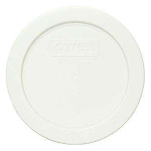 Pyrex (2 7200 Glass Bowls & (2) 7200-PC White Lids