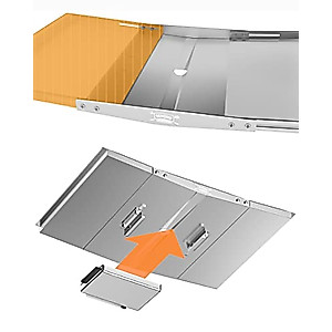 Vencino Stainless Steel Grill Grease Tray with Catch Pan - Universal Drip Pan for 4/5 Burner Gas Grill Models from Dyna Glo, Nexgrill, Expert Grill, BHG and More (24"-30")