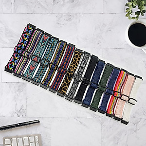 Stretchy Bands Compatible with Samsung Galaxy Watch 5/4/6 40mm 44mm/Watch 5 Pro 45mm/Watch 4 Classic 42mm 46mm, 20mm Nylon Strap for Galaxy Active 2 40 44mm/Active 40mm/Watch 3 41mm/Galaxy Watch 42mm