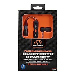 Walker's Shooting Training Protection 29 DB Omni-Directional Microphone Rope Hearing Enhancer Earbuds, Bluetooth