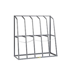 Little Giant BR-2460-60 Vertical Bar Rack, 5 Bays, Gray