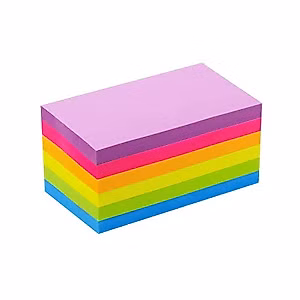 Early Buy Sticky Notes 6 Bright Color 6 Pads Self-Stick Notes 3 in x 5 in, 100 Sheets/Pad