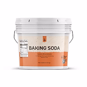 Pure Original Ingredients Baking Soda (1 Gallon) Aluminum Free, Cooking, Baking, Cleaning & More