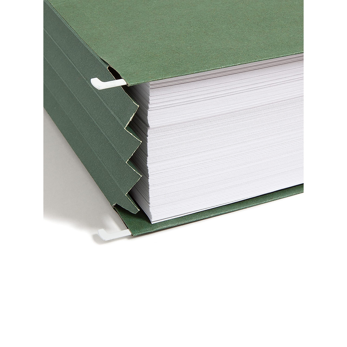 Smead 100% Recycled Hanging Pocket with Full-Height Gusset, 3-1/2" Expansion, Letter Size, Standard Green, 10 per Box (64226)