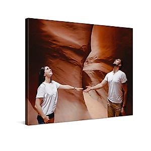 PICANOVA – Custom Canvas Prints with Your Photo 10x8 inch – Customize with Your Own Picture & Text – Personalized Photo Canvas Print Stretched on Wooden Frame – Gallery Wrap Wall Art Decor