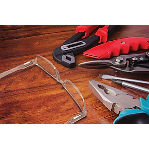 Boost Eyewear 6 Pack Reading Glasses, Clear Half Rim Frames, for Men and Women, with Comfort Spring Loaded Hinges, Clear, 6 Pairs (+1.75)