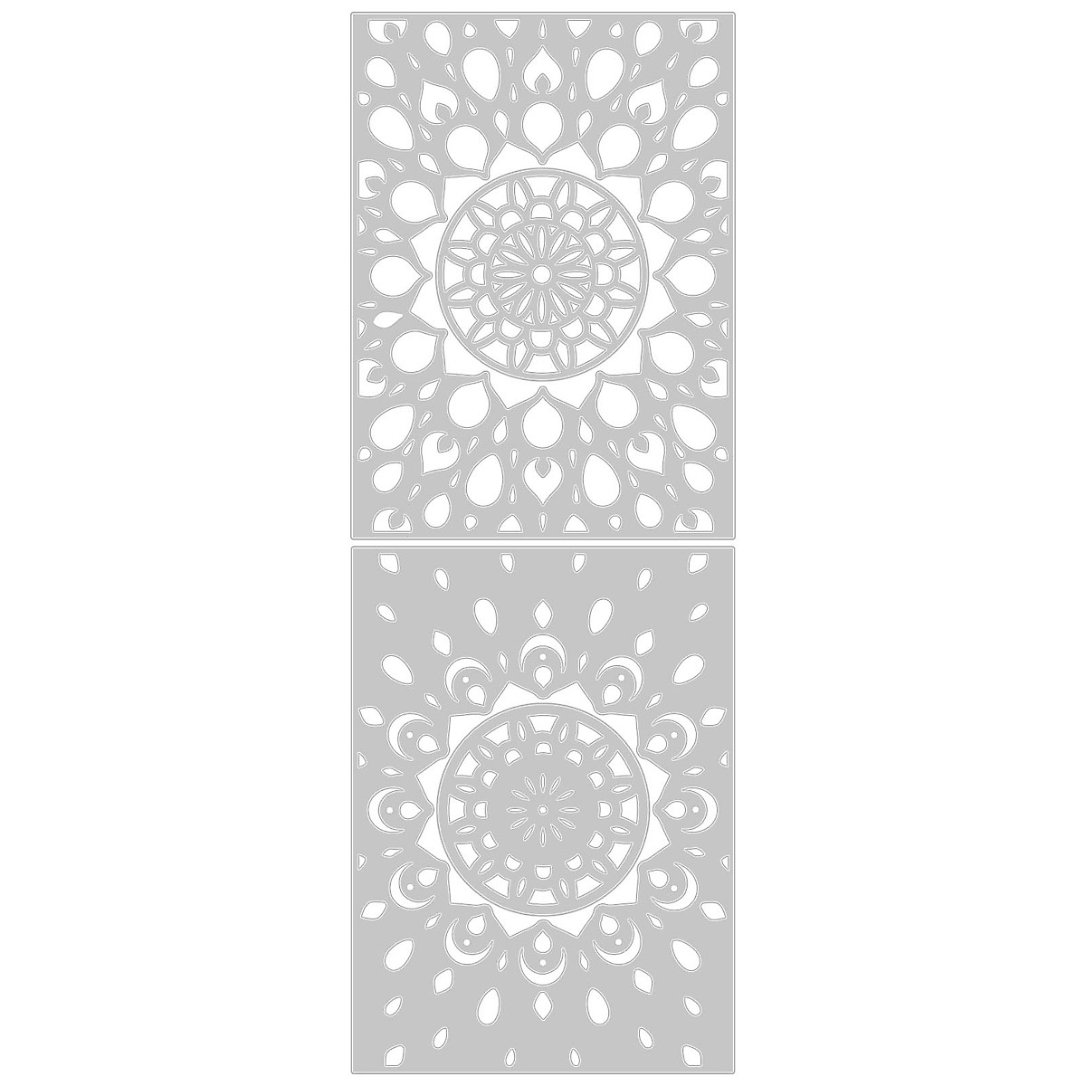 Sizzix Thinlits Die Set 4 Pack , Kaleidoscope Layers Cutting dies, Multicolor