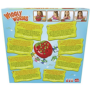 Goliath Games 919207.006 Wiggly Worms Kids Games | for Ages 4+ | for 2-4 Players, Multi