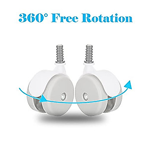 Baby Walker Wheels Replacement, Set of 4, Baby Walker Accessories, Plastic Wheels Casters, Universal Wheels (Grey), 10mm