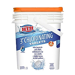 HTH 42041 3-inch Chlorinating Tablets Swimming Pool Chlorine, 35 lbs