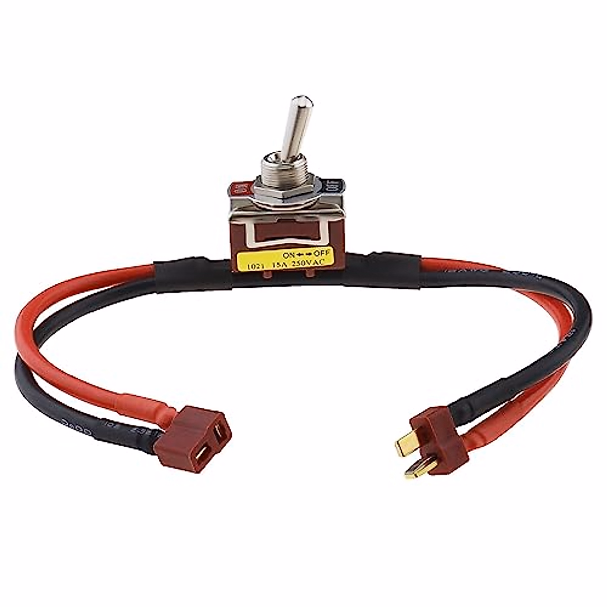 Electric Switch with T-Connector 15A Large Current On-Off Electric Power Switch Connector Power Switch Accessories for RC Model Drone Car ESC Battery