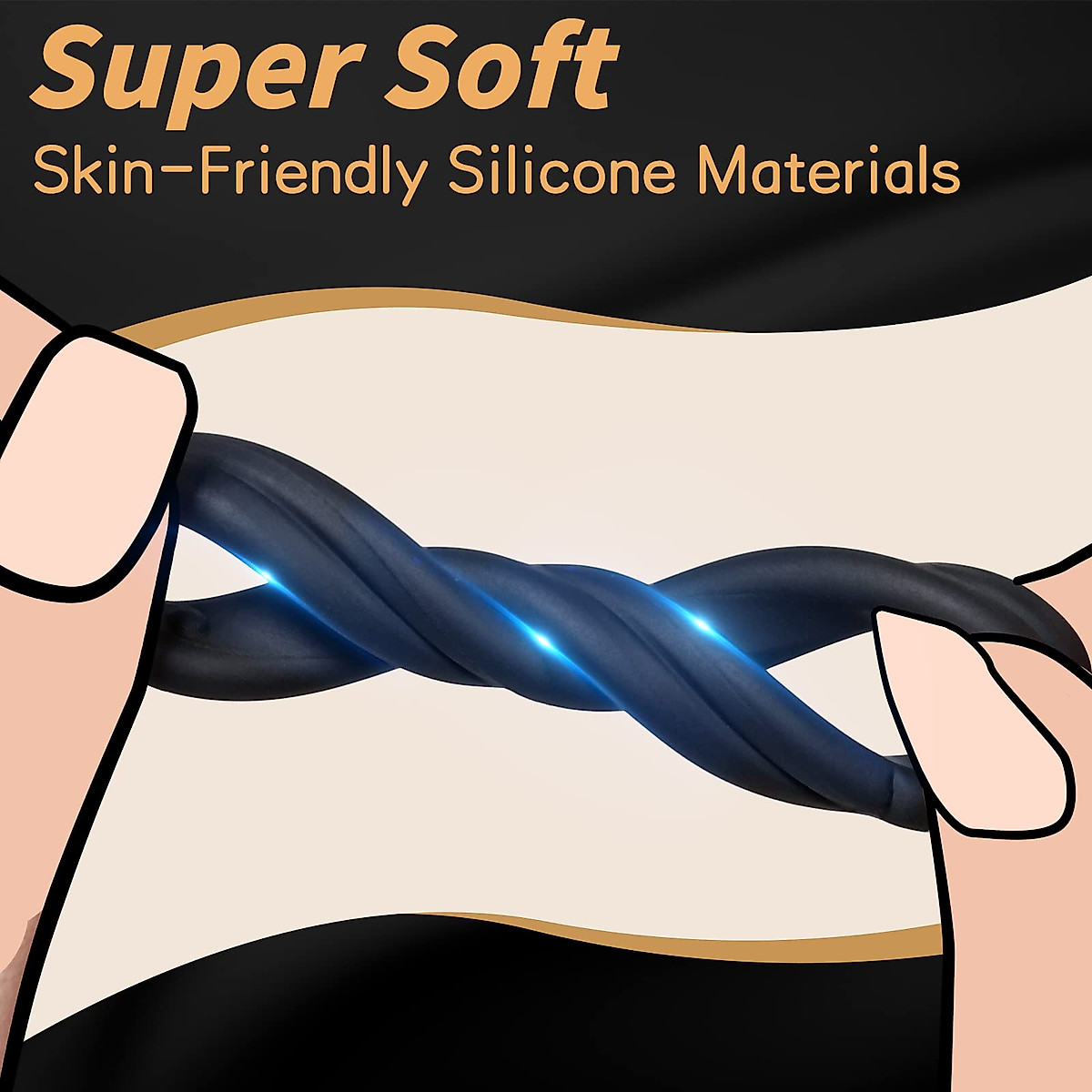 XINBALE Silicone Penis Rings Set Sex Toys for Men，5 Different Sizes Cock Rings for Erection Enhancing, Long Lasting Stronger Men Sex Toy, Strechy Adult Toys for Couples Pleasure