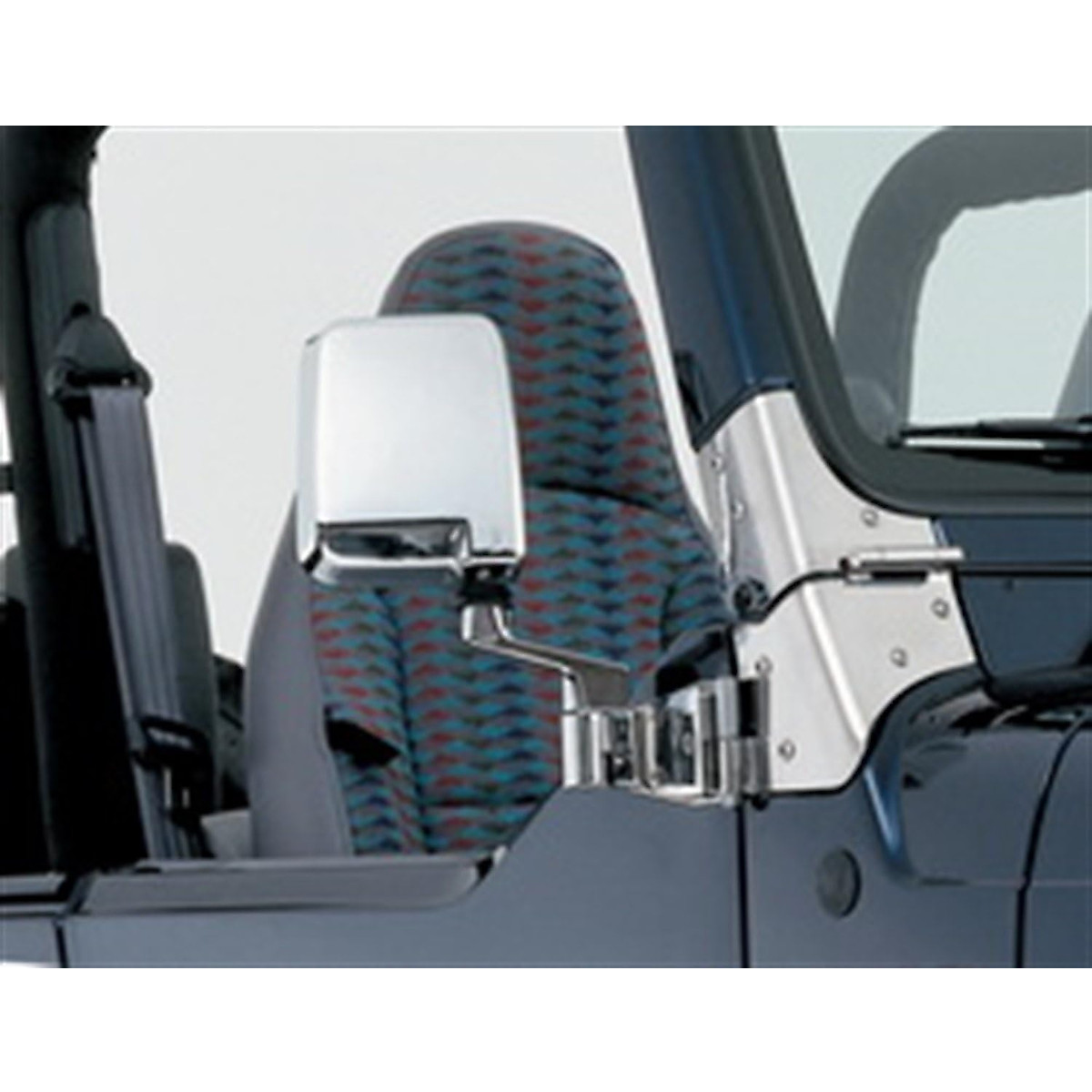 Smittybilt Half Door Side Mirrors (Chrome) - 7504