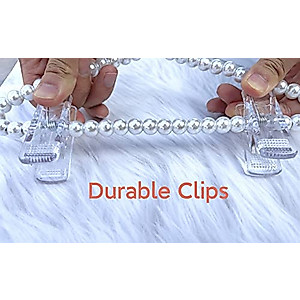 Aimeely 10" Pearl Adult Kids Pants Hangers Luxury Pack of 5 Non-Slip Metal Heavy Duty Party Daily Clothes Rack 1#