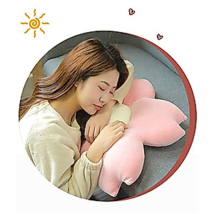 Mozacona Sakura Soft Plush Throw Pillow Flower Pillow Plush Cushion