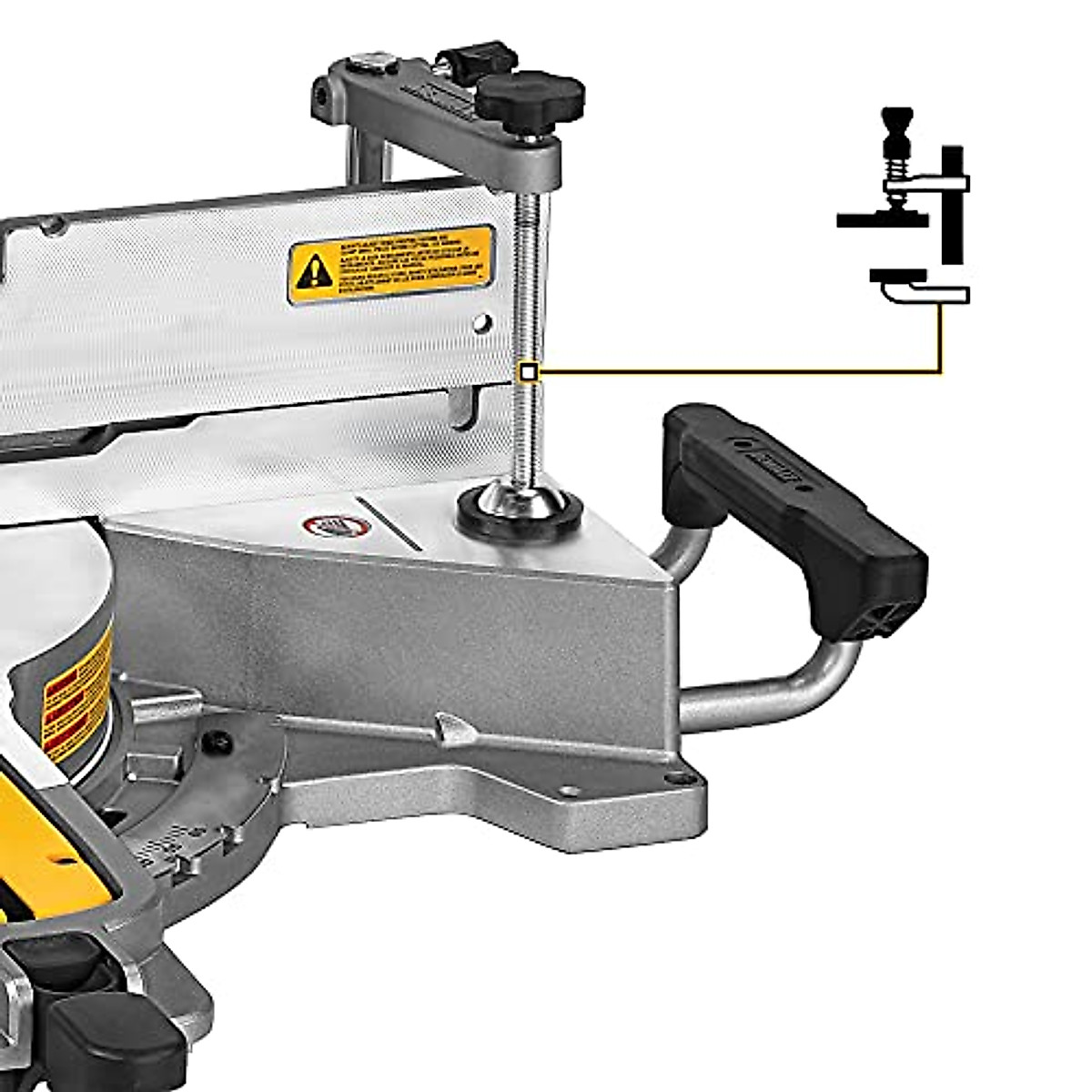 DEWALT Miter Saw, 12 Inch Double Bevel Sliding Compound, Stainless Steel Detent Plate with 10 Stops, Cam-Lock Handle, For Quick & Accurate Miter Angles, Corded (DWS779)