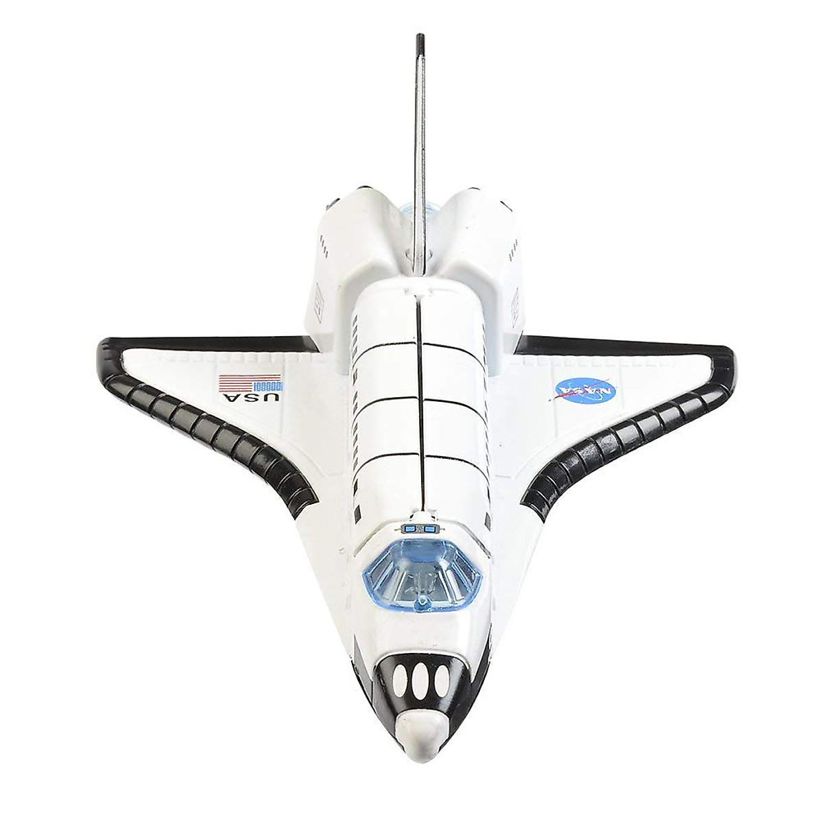 Playmaker Toys NASA USA Space Shuttle Die Cast 6" 1:400 Scale w/Light & Sound and Pullback Action