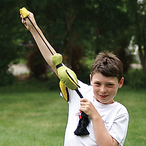 Hyper Pet Flying Series Fetching Dog Toys – Mini Duck Interactive Dog Toy Slingshots Up To 40 ft – Floats on Water