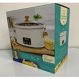 Pioneer Woman 6 QT Slow Cooker, Locking Lid, Removable Crock, Digital