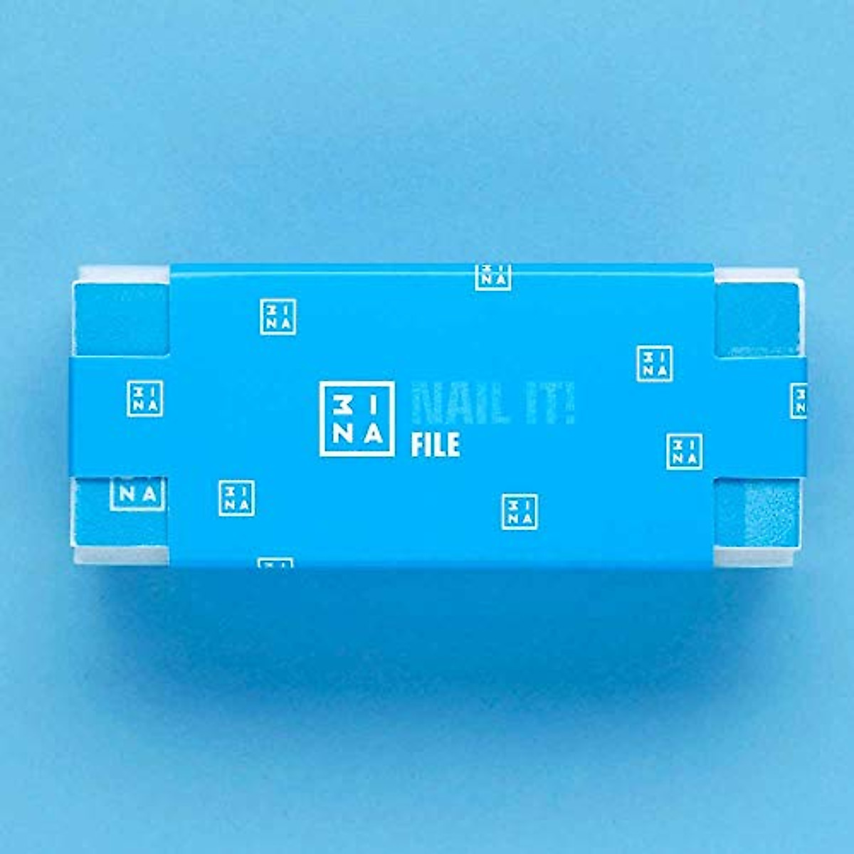 3INA Nail It File - Flawless Nail Care In 4 Steps - Files And Shortens, Shapes, Smooths And Shines - Gently Shapes Nail Tips - Suitable For Use On Natural Or Artificial Nails - Four-Sided Block - 1 Pc