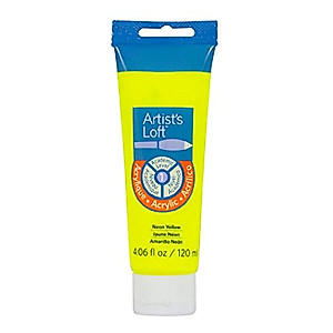 Artist's Loft Acrylic Paint, 4 oz (Neon Yellow)