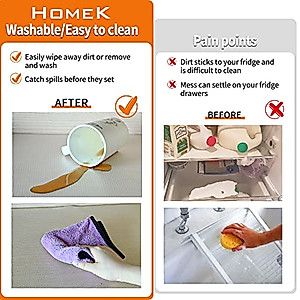 HOMEK Shelf Liner Kitchen Cabinet Liner for Shelves, Non Adhesive Drawer Liner for Kitchen, Non Slip Refrigerator Liners Waterproof Kitchen Cupboard Liner Protects Against Spills (12 Inches x 20 FT)