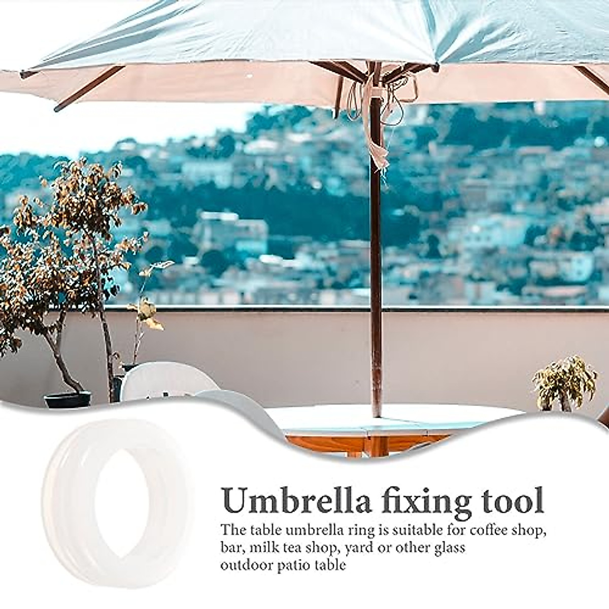Happyyami 2Pcs Patio Table Umbrella Hole Ring Silicon Rubber Umbrella Table Hole Ring Outdoor Silicone Umbrella Hole Rings Umbrella Hole Rings Umbrella Hole Ring