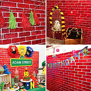 Brick Wallpaper for Bedroom by Craftopia | 4' x 20' | Brick Wall Backdrop for Decoration, Kids Birthday and More | Brick Backdrop & Fireplace Backdrop Decoration