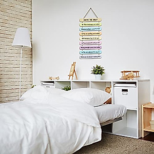 Positive Affirmations Wall Decor,Therapy Office Wall Decor for Women,Inspirational Wall Art Quotes Gifts Mental Health Awareness for Bedroom Living Room Classroom Counseling