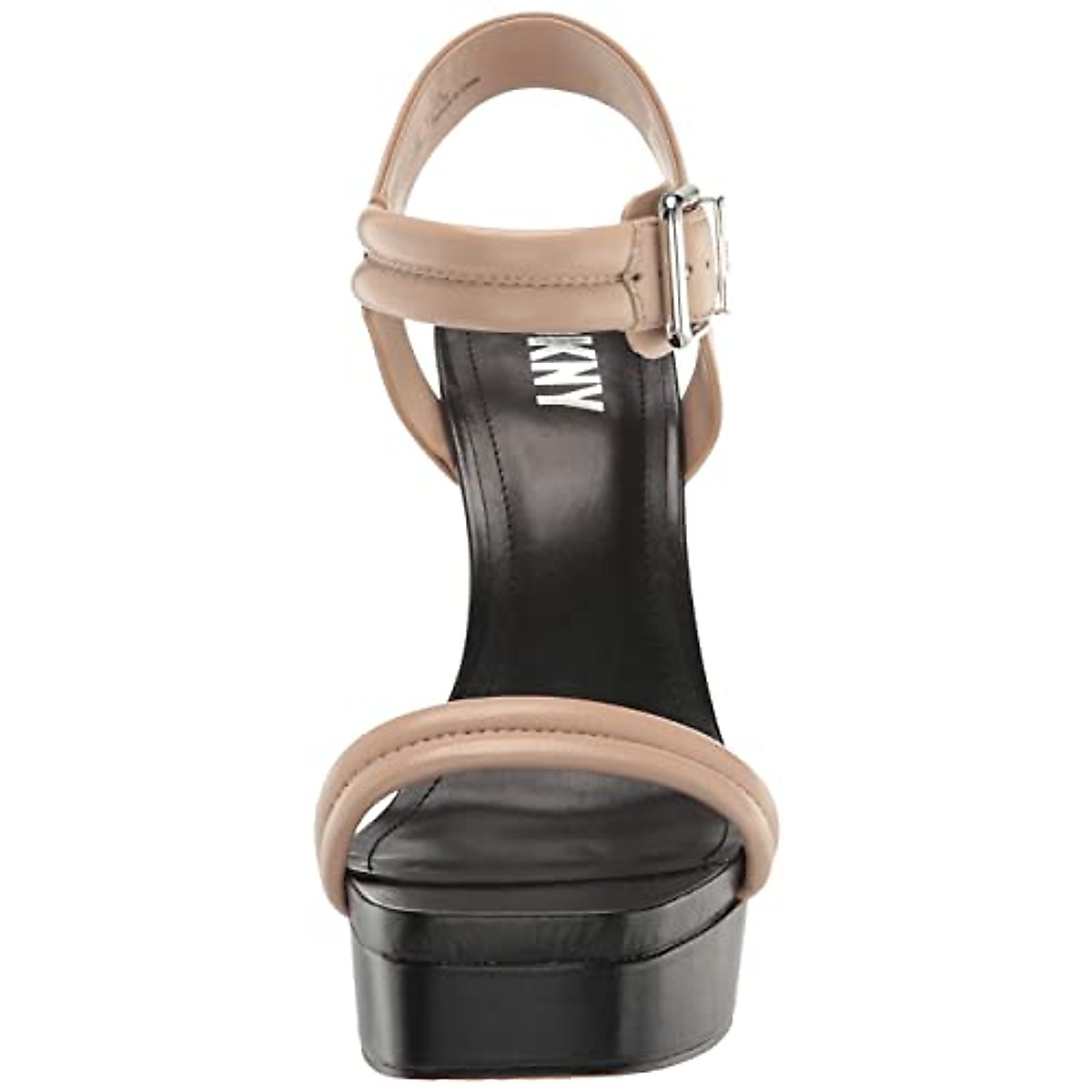 DKNY Women's Comfortable Chic Shoe Jaysha Heeled Sandal, Gold Sand, 7.5