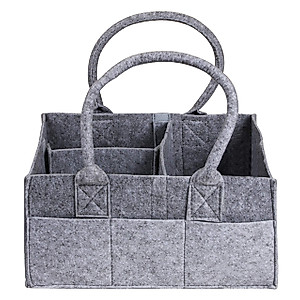 Nubblez Baby Diaper Caddy Organizer Portable Design Durable FELT Material - Multi-function Organizer