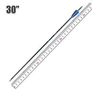 TIGER ARCHERY 400-30inch Carbon Hunting Arrows Archery Target Practice Arrows with Removable Tips for Recurve Bow and Compound Bow 12-Pack (30inch, Blue White)