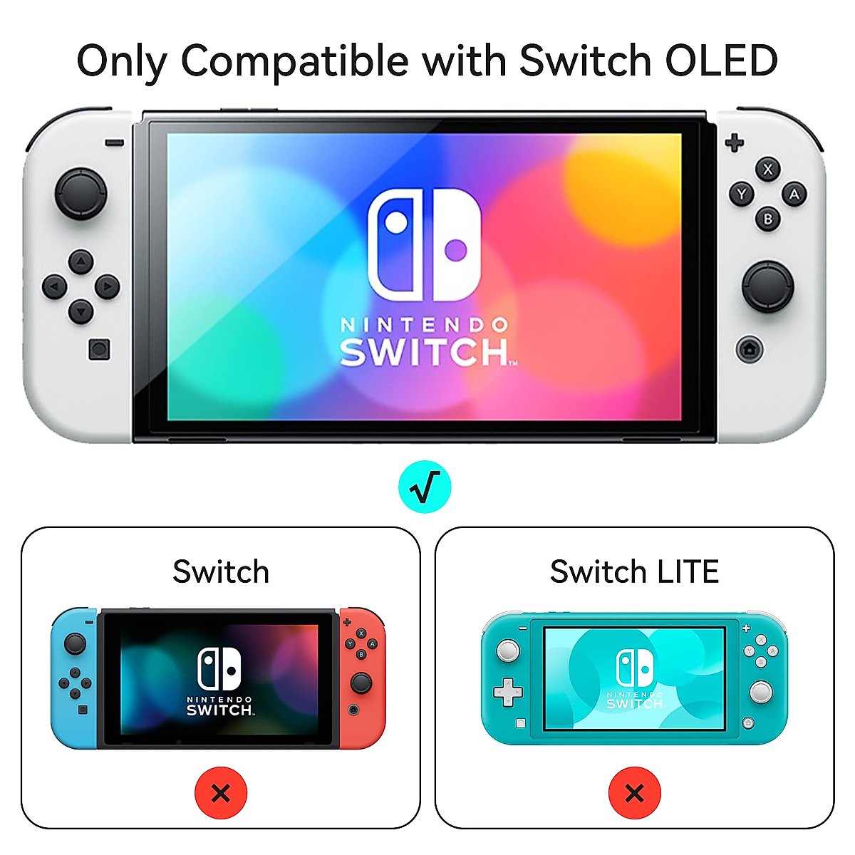 GeekShare Protective Case Slim Cover Case Compatible with Nintendo Switch OLED - Shock-Absorption and Anti-Scratch Skin Case for Switch OLED - Alchemy Cat (for OLED Model)
