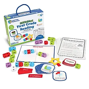 Learning Resources Skill Builders! 1st Grade Reading, Homeschool, Curriculum First Grade, Learning Games, First Grade, Learning Materials, 88 Pieces, Age 6+