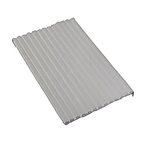 Treaton, 0.75-Inch Vertical Mattress Support Wooden Bunkie Board/Slats with Cover, Twin, Grey