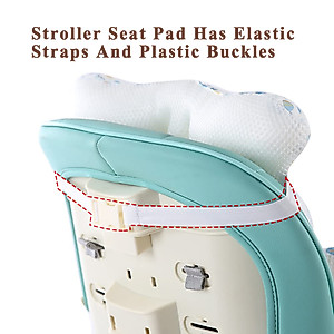 Jitejoe Baby Seat Pad Stroller Liner Universal 3D Air Mesh Breathable Car High Chair Cushion for Infant Soft Padding,Baby Carrier,Pram Non Slip Cushion for Baby Kid Toddler Infants (Blue Whale)