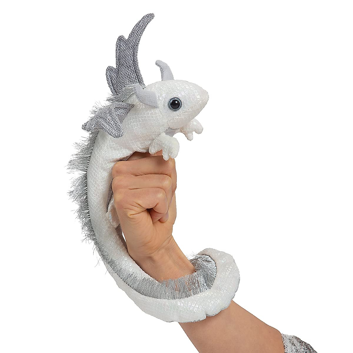 Folkmanis Pearl Dragon Wristlet Finger Puppet