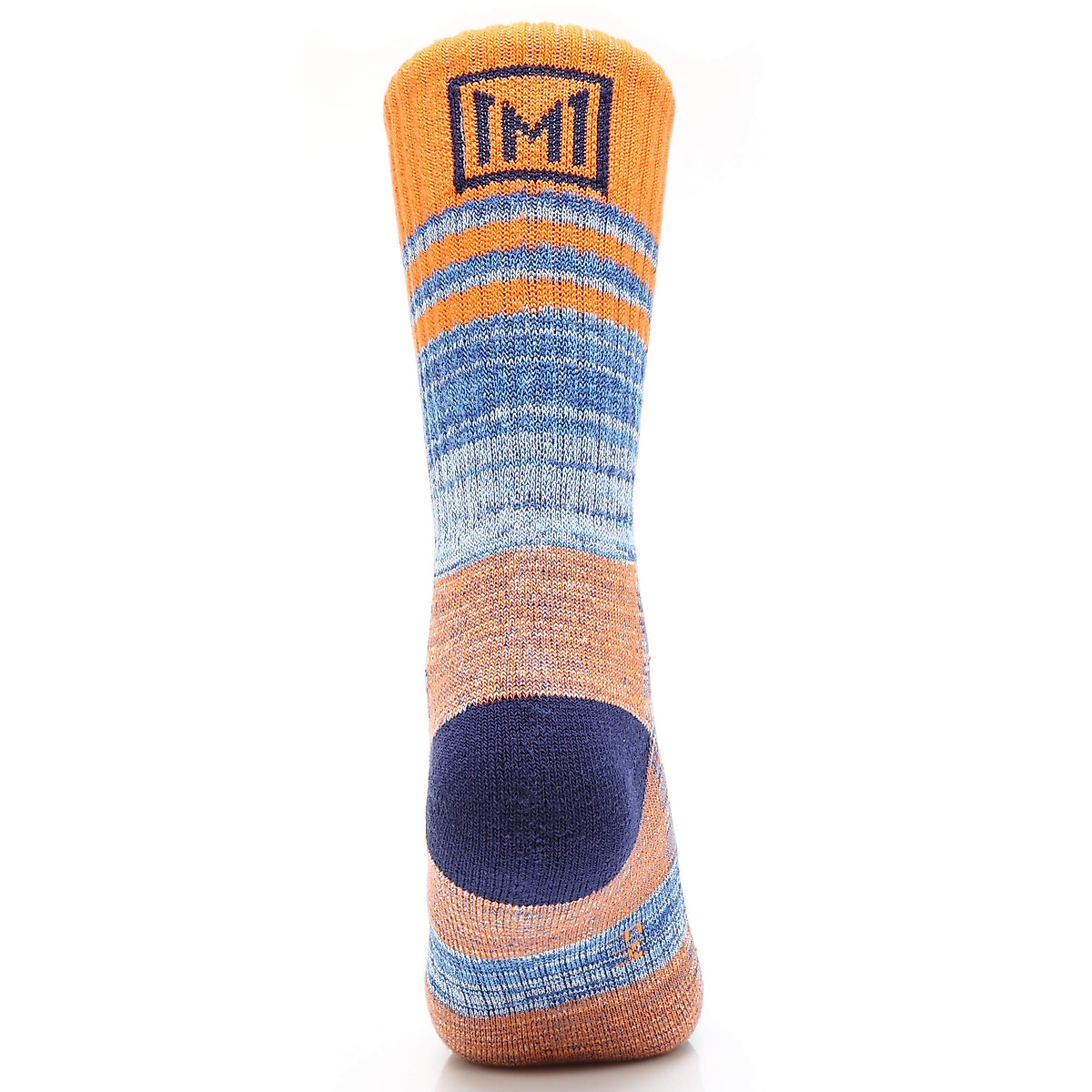 MIRMARU Women’s 5 Pairs Hiking Socks- Moisture Wicking Outdoor Athletic Sports Cushion Crew Socks (M232-MEDIUM)