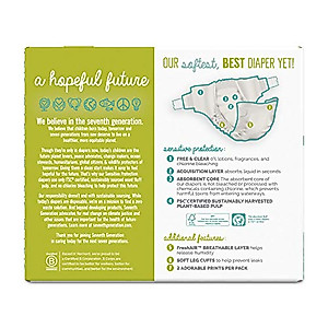 Seventh Generation Baby Diapers, Sensitive Protection, Size 3, 27 Count