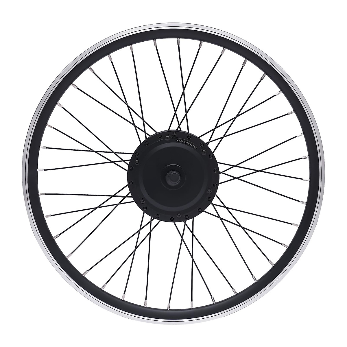 36V 500W Front Wheel Motor Kit for 24 Inches Electric Bicycle Conversion Kit E-Bike Motor Kit with with LCD Brushless Gear Hub Motor Thumb Knob Handle Kit Electric Bike Motor Kit (No Battery)