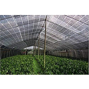 Shade Cloth Sunblock Mesh 6.5FTX6.5FT with 16 Aluminum Grommets Easier to Hang, UV Resistant Shade Sun Black Net Cloth for Greenhouse Flowers Plants Patio Lawn Mesh